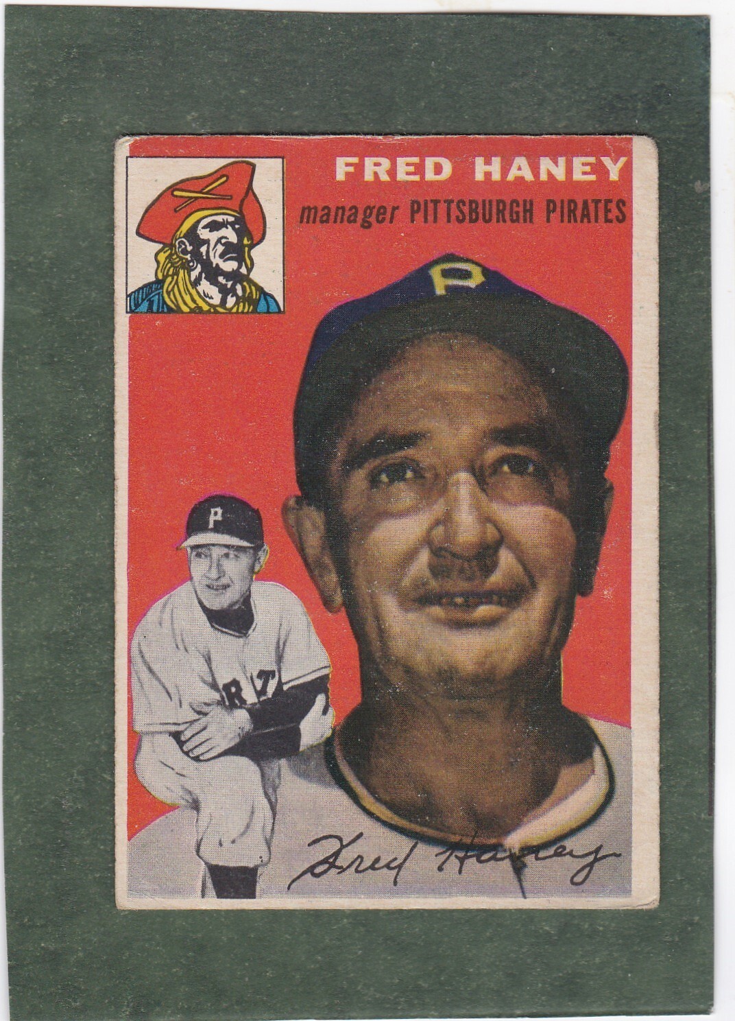 *1954 TOPPS #75 FRED HANEY, PIRATES MG RC fine card w crnr dings | eBay