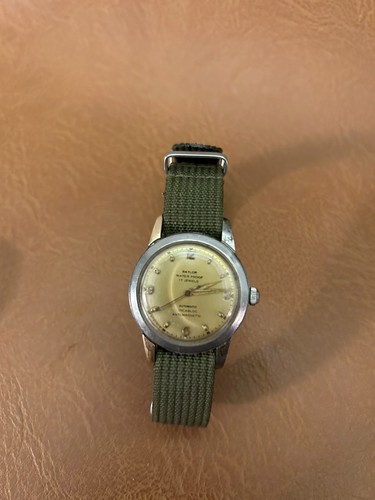 Mens Vintage Baylor/Heuer 17j Bumper Automatic Mens Field Waterproof ...