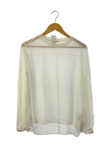 BAYCREW'S Blouse 25SS Sheer Chiffon Ribbed Neck FREE Polyester White Used | eBay