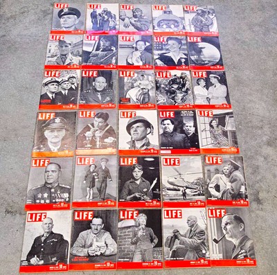 Lot of 30 Issues LIFE MAGAZINE 1940s WWII Lot Excellent Condition | eBay