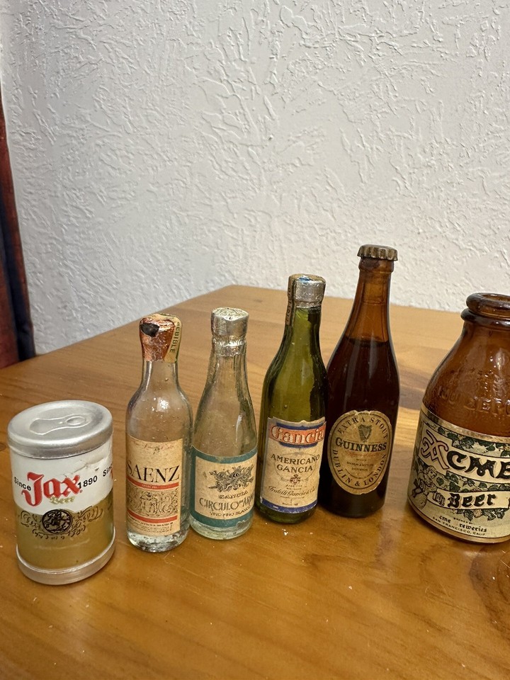 Lot Of 14 Miniature Foreign Coca Cola/Beer/Acme/Crush/Wine Glass ...