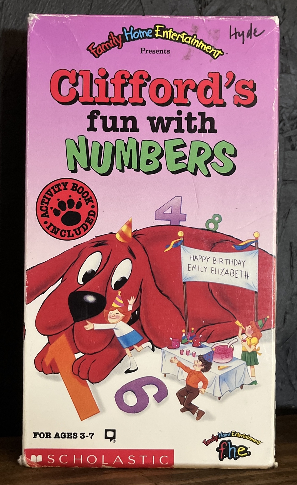 Cliffords Fun With Numbers - VHS - Clifford The Big Red Dog (1992 ...