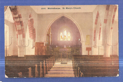 Mablethorpe St Marys Church iNTERIOR PARTIAL MABLETHORPE POSTMARK | eBay UK