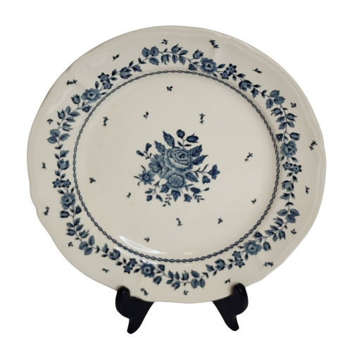 Nikko "TABLE MATES" Set of 4 Beige Dinner Plates Rare Blue Flowers 10. ...