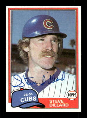 1981 Topps Chicago Cubs 78 Steve Dillard Signed Auto Autograph BXCP38 ...