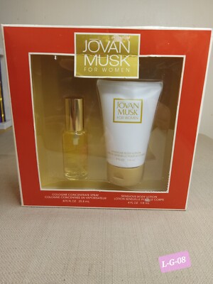 Jovan Musk For Women Gift Set, Cologne (.875 Fl Oz) & Body Lotion (4 Fl ...