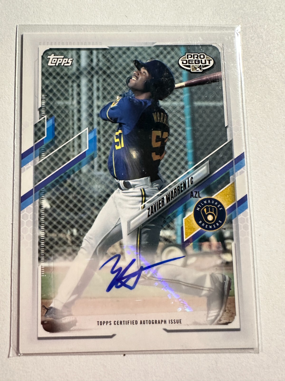 K97,068 - 2021 Topps Pro Debut Autographs #PD55 Zavier Warren | eBay