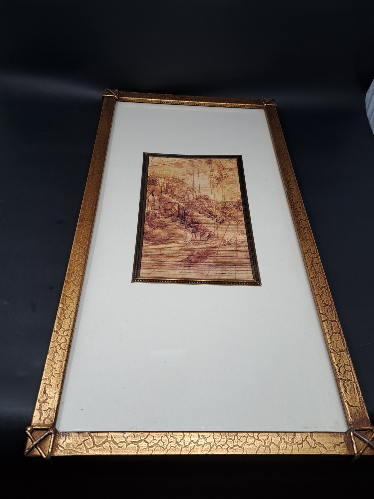 Ballard Designs 24" x12" Framed Print - Adoration Of The Magi - DaVinci ...