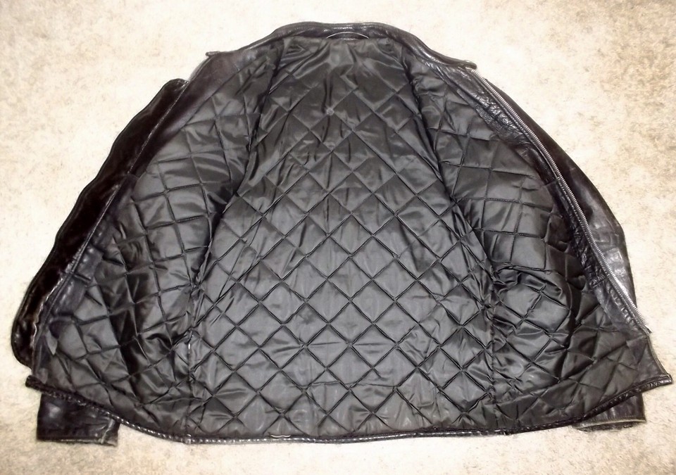 Vtg 60s-70s SCHOTT Perfecto CAF1 Steerhide CAF-1 CAFE RACER Motorcycle ...