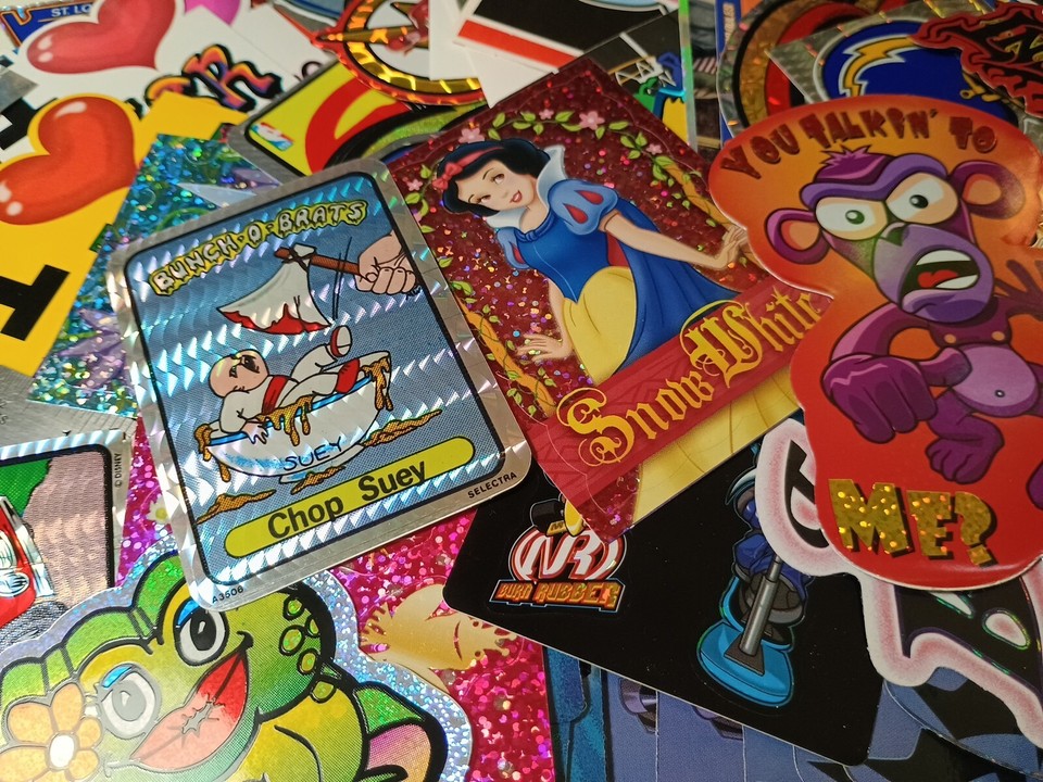 Vintage Stickers Lot Random Mix Prism Vending Machine Sticker Surprise ...