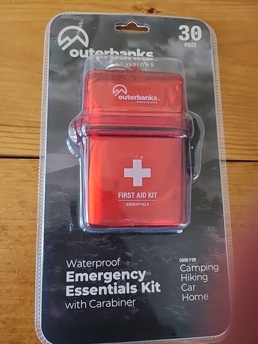 Outerbanks Waterproof First Aid Kit Carabiner 30pcs. of Emergency ...