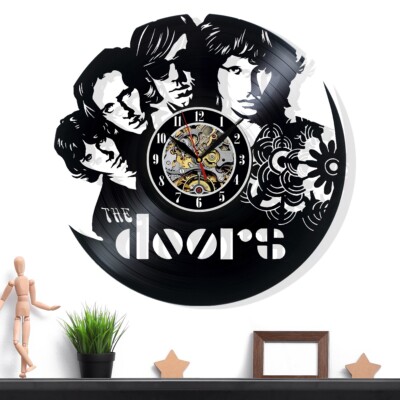 The Doors Vinyl Wall Clock - Retro Decor - Unique Home Accent - Perfect ...