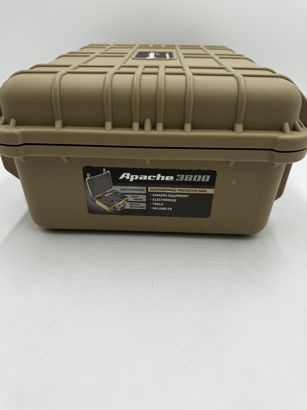 Apache 3800 Weatherproof Protective Hard Case With Full Uncut Foam TAN ...