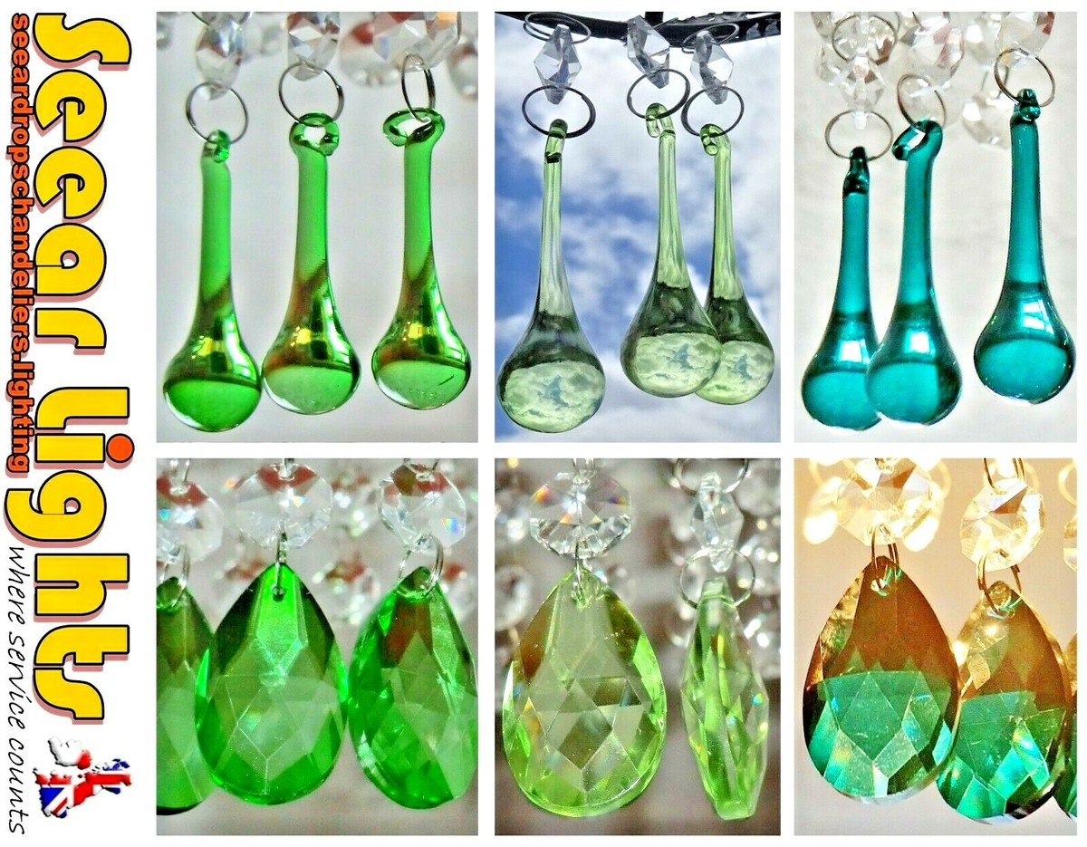 Victorian Crystal Chandelier Replacement Part Revive Chrome Crystal