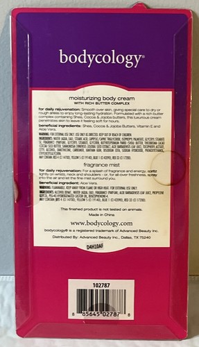 New Bodycology SCARLET KISS Fragrance Mist & Body Cream 1 oz Gift Set ...