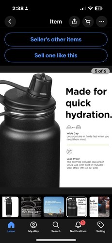 Klean Kanteen 32oz TKWide Stainless Steel Water Bottle with Chug Cap ...