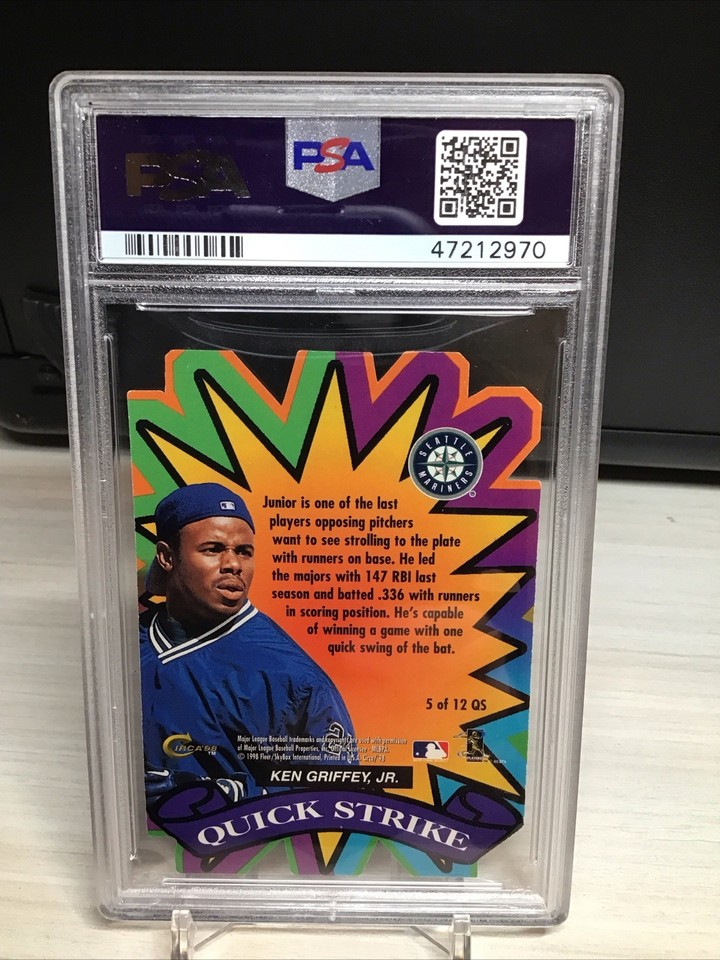 1998 CIRCA THUNDER QUICK STRIKE #5 KEN GRIFFEY JR. PSA 9 Mint MARINERS ...