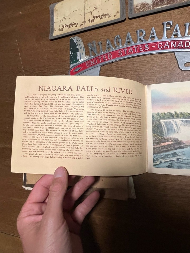 Niagara Falls Lot - License Plate Topper - Early 1900’s Photos & Book ...