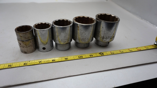 New Britain Sockets SAE 3/4" Drive Vintage Assorted Lot Of 5 Largest 1 ...