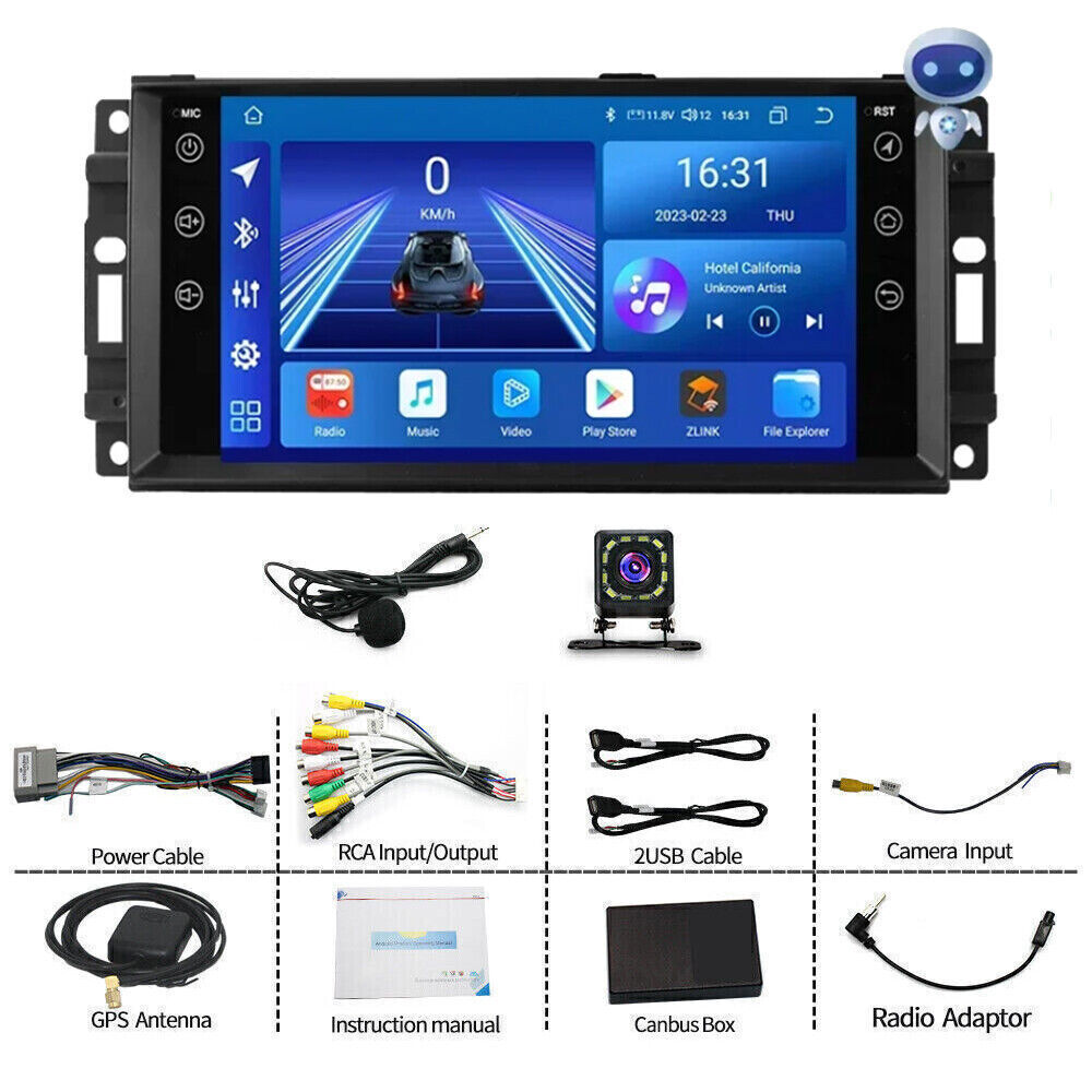 For 2008-2014 Dodge Challenger Apple Carplay Android 13 Car Stereo ...