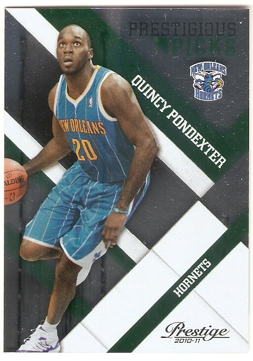 QUINCY PONDEXTER ROOKIE SERIAL /499 2010-11 PRESTIGE PRESTIGOUS PROS 25 ...