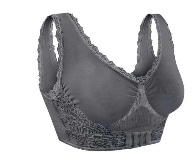 Two 2 Dream Products Women 2XL 48/50 Lace Front Hook Bra Black No ...