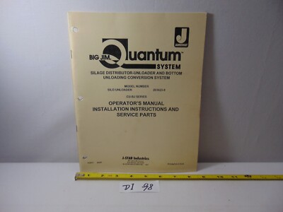 Jamesway J-Star Industries Book Farm Manual & Parts Big Jim Silo ...