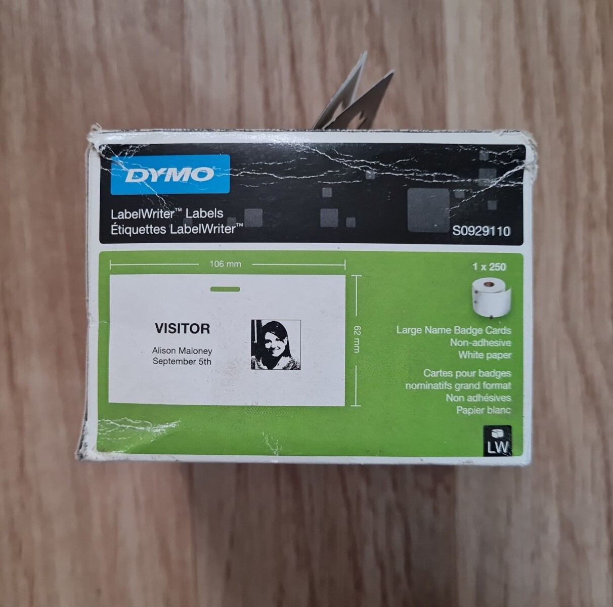 DYMO S0722420 LabelWriter /name Badge Labels 54 X 101 Mm 12 Rolls of ...