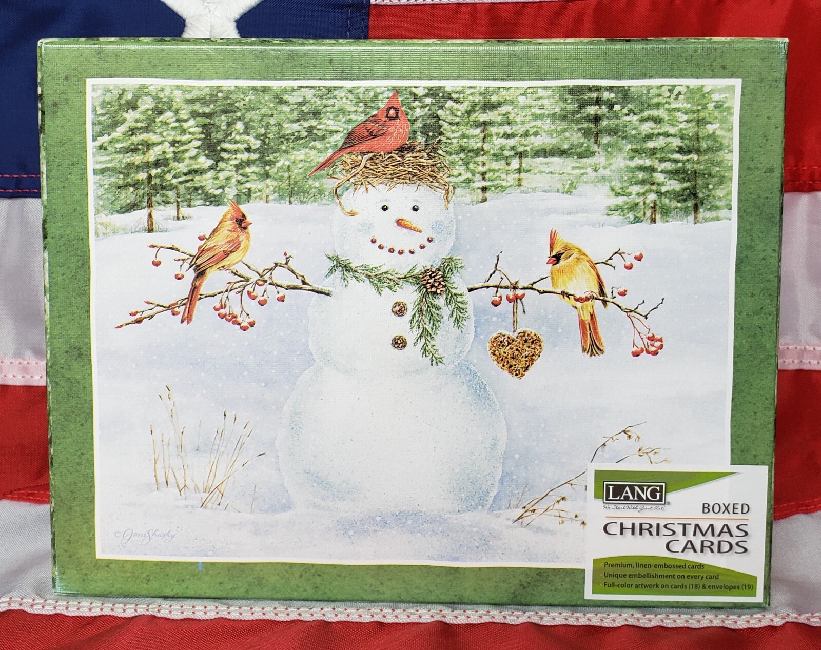 NEW Jane Shasky Happy Snowman Holiday Boxed Christmas Cards 18 & 19 Env ...
