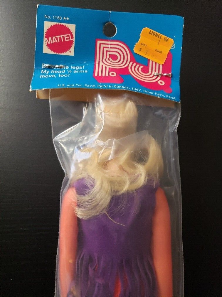 RARE HTF Vintage Barbie DANCE ACTION BAGGIE PJ #1156 NIP NRFB MIB MIP ...