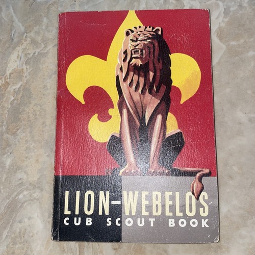 Boy Scout BSA Cub Lion Webelos Rank 1960 Printing Handbook Pack ...