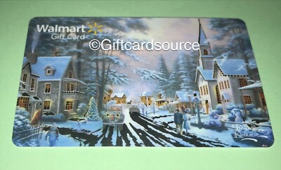 WALMART WINTER VILLAGE SCENE GIFT CARD CANADA COLLECTIBLE NO VALUE NEW ...