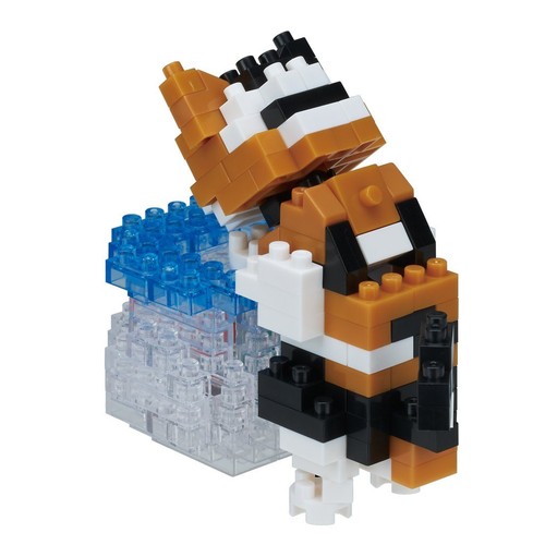 NEW NANOBLOCK FISHBOWL CAT 190 Pieces Building Blocks Nanoblocks Nano ...