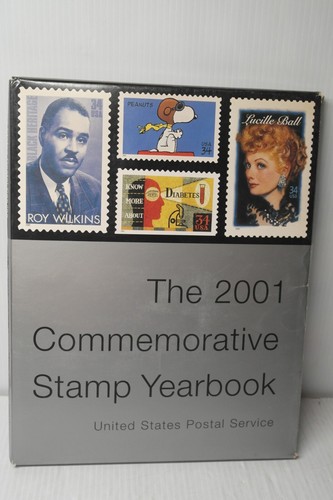 2001 Commemorative Stamp Yearbook With All Stamps Sealed Complete USPS ...