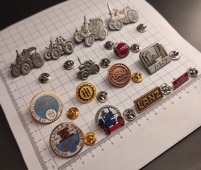 14er SET, PIN/Anstecker: LANZ BULLDOG Logos/Oldtimer Traktor/Trecker Modelle etc | eBay.de