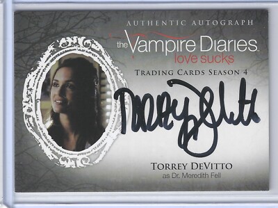 Vampire Diaries Season 4 Auto Card TD Torrey DeVitto as Dr. Meredith ...
