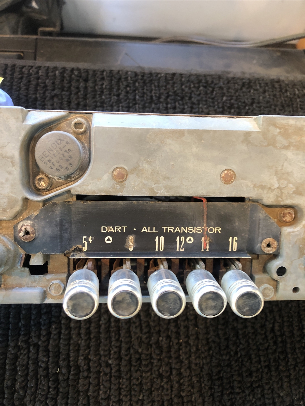 1963 DODGE DART ALL TRANSISTOR AM PUSH BUTTON RADIO | eBay