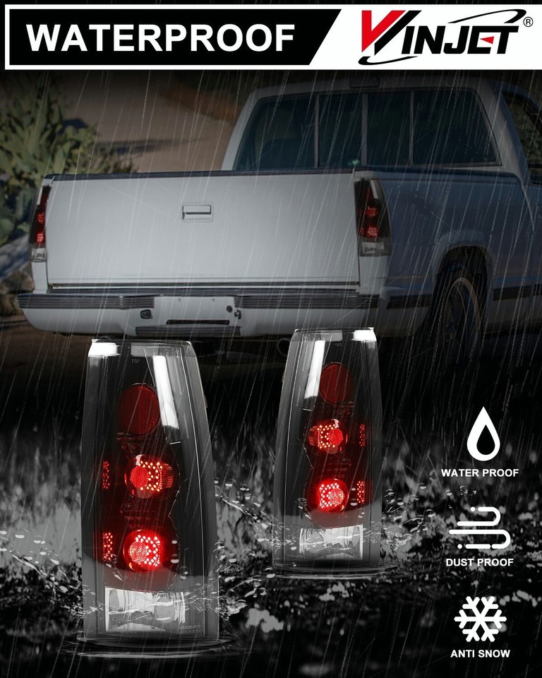 LED Tail Lights for 1988-1998 Chevy GMC C/K 1500 2500 3500 Rear Brake ...