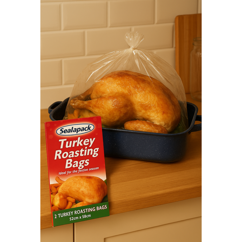 Turkey Roasting Bags for Cooking Extra Large Bags 52cm x 58cm 2 Pack ...