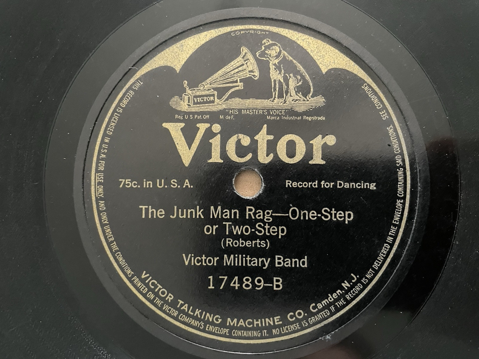 VICTOR Record 78 rpm 17489 MILITARY BAND On Honeymoon Express / JUNK ...