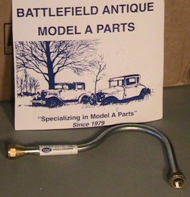 1928-1929 Model A Ford Inside Steel Flared Gas Line with Brass Fittings ...