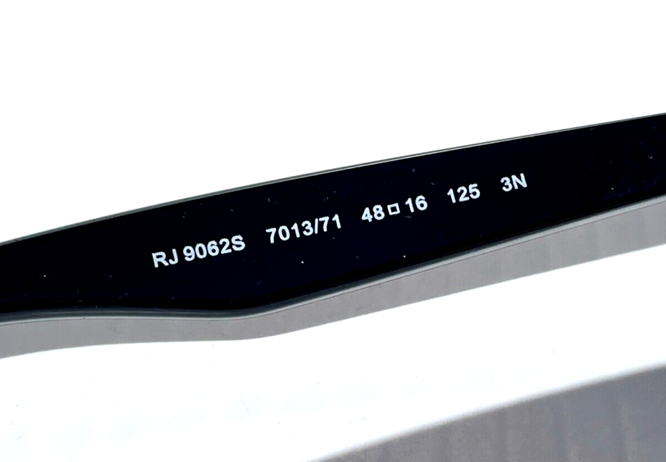 New Ray Ban JUNIORS Matte Black Frame Dark Green Lens Sunglass RJ 9062S ...