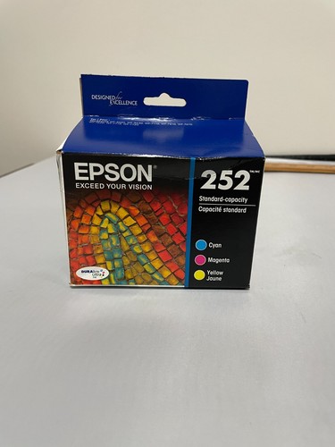 Genuine Epson 252 Printer Ink Cartridge 3pk Tri-Color New Exp12/2026 | eBay