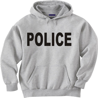 Police hooded sweatshirt hoodie Men's size sweat shirt police ...