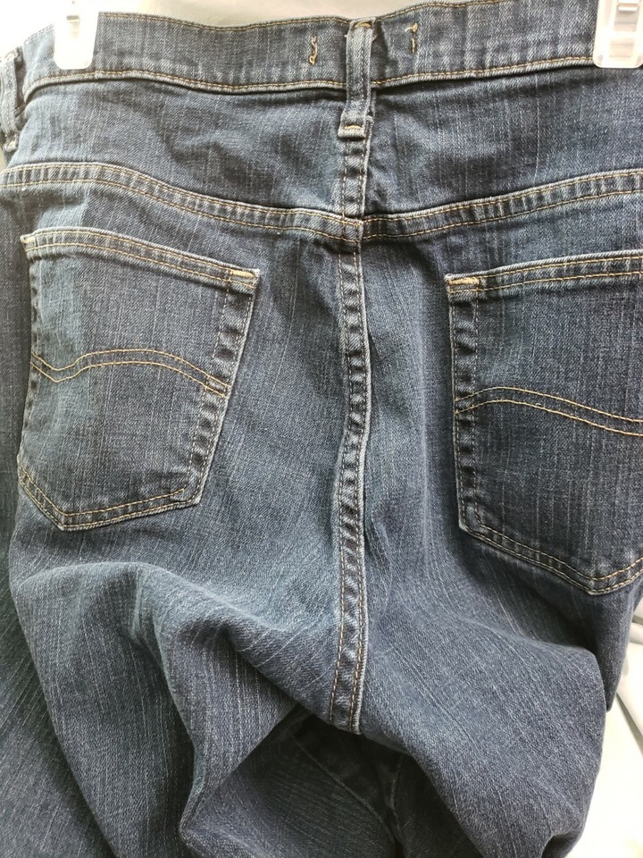 Lee Womens Size 20W Petite Relaxed Fit Straight Leg High Rise Instant ...