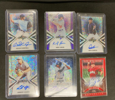 6 Autograph cards 5 flash 1 panini prospect | eBay