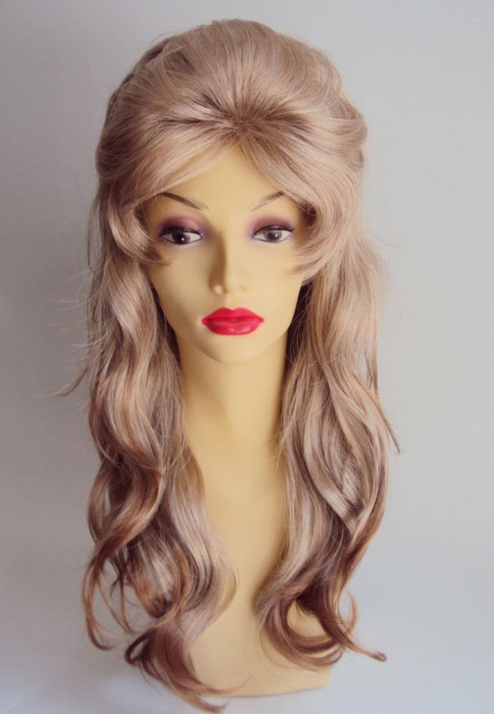 DELUXE BARBARELLA 1960's LONG WAVY BLONDE BEEHIVE DRAG FASHION COSTUME ...