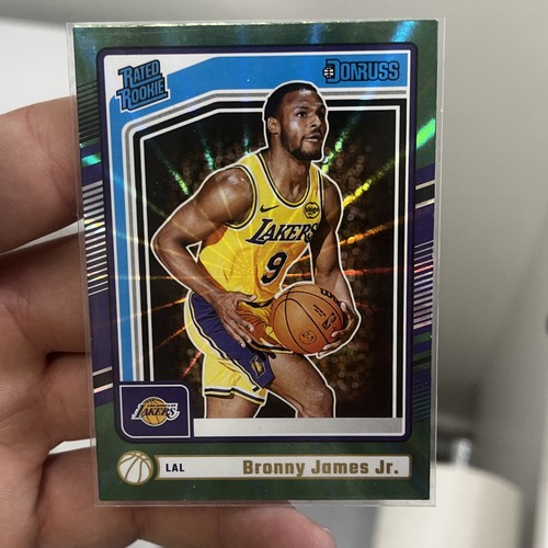 2024-25 Panini Donruss Green Laser Bronny James Jr. Rated Rookie #243 ...