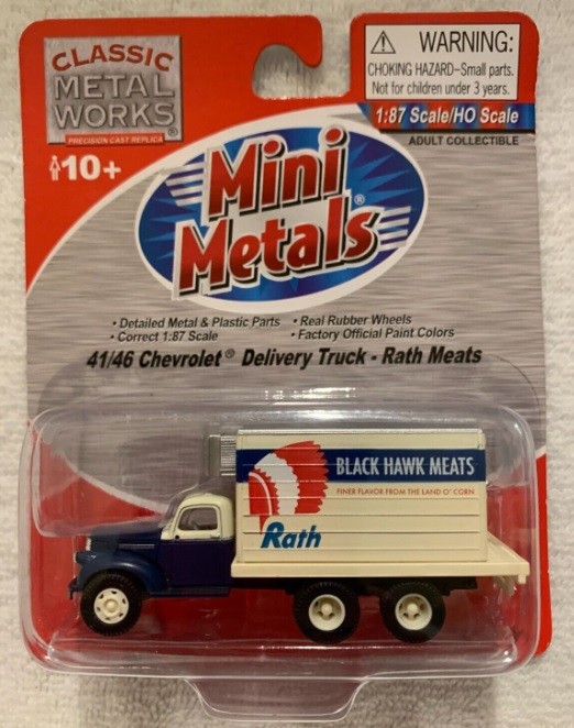 Classic Metal Works 30298 HO Mini Metals Rath Meat '41/'46 Chevy ...