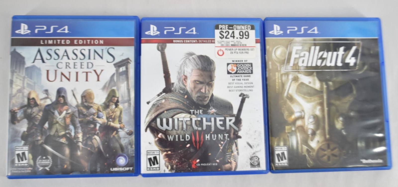 Sony Playstation PS4 w/ 2 controllers & (3) Games Tested/Works (B0174G ...